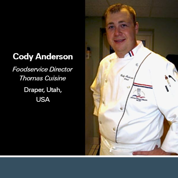 Foodservice Hero Profile - Chef Cody Anderson - Draper, UT